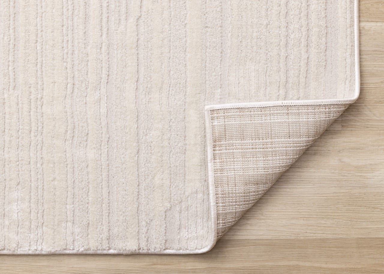 Ellington Beige Subtle Diamond Pattern Rug at Futonland