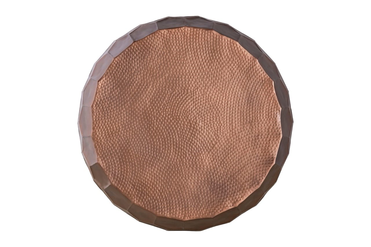 CT-101-45-32 Copper Metal Coffee Table at Futonland