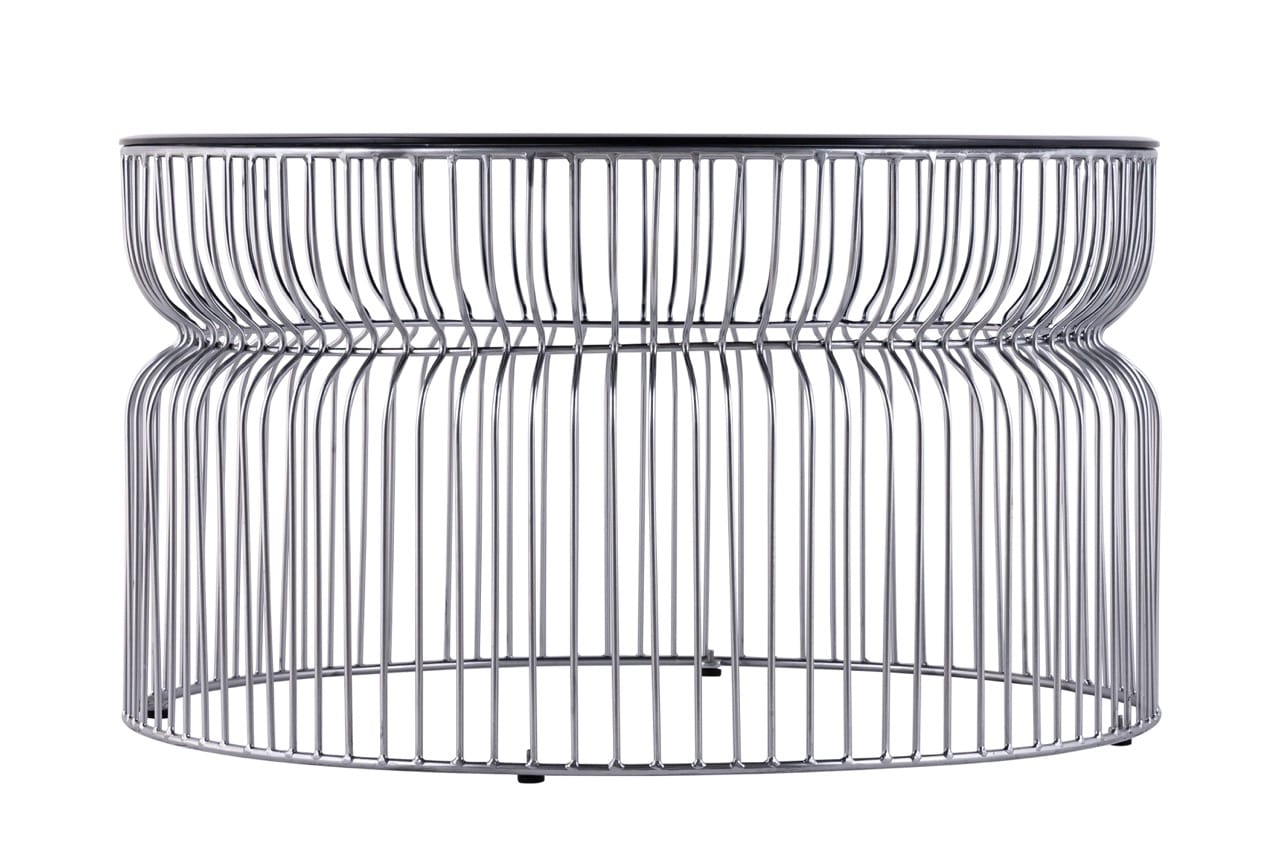 CT-901-25-30 Silver Metal Coffee Table at Futonland