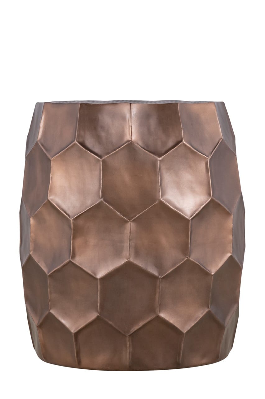 ET-101-45-18 Copper Metal End Table at Futonland