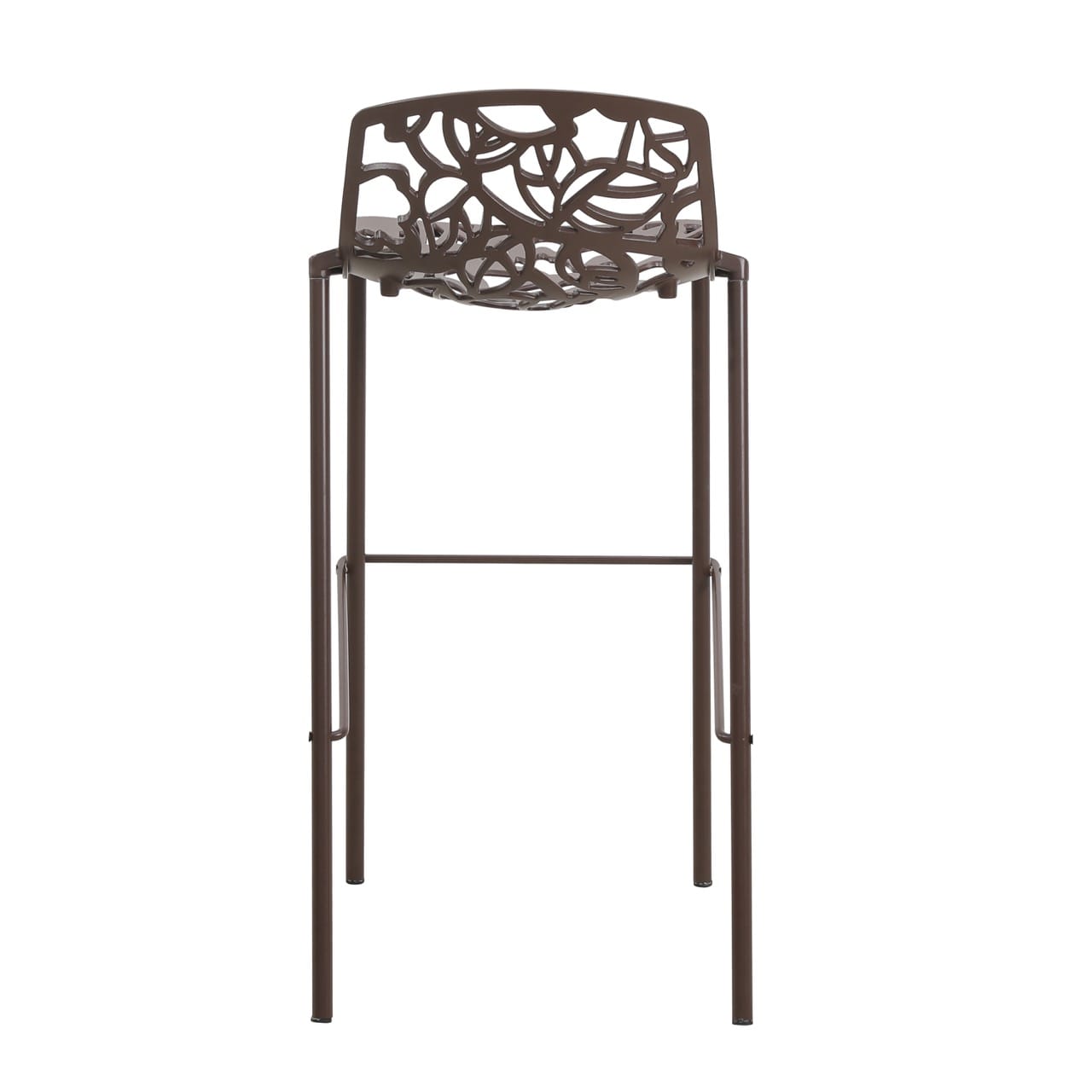 Devon Mid-Century Modern Aluminum Bar Stool w/Powder Coated Frame ...
