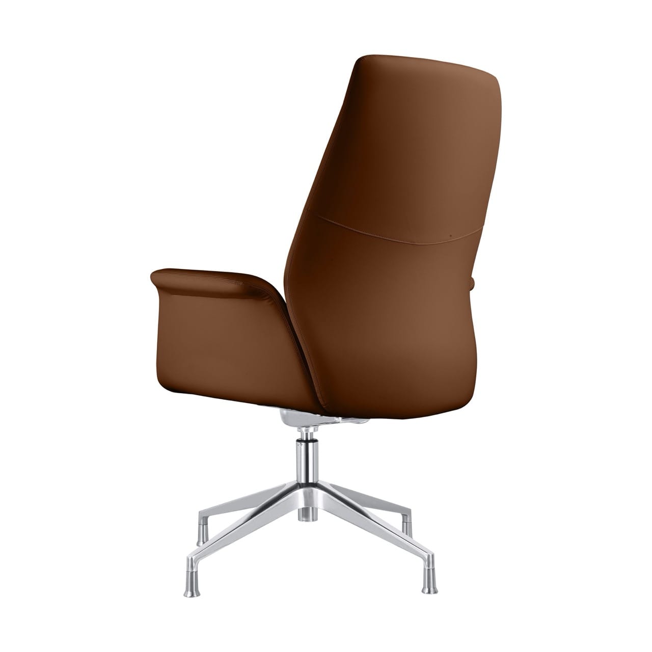 Summit Office Chair in Faux Leather and Aluminum Frame w/Adjustable ...