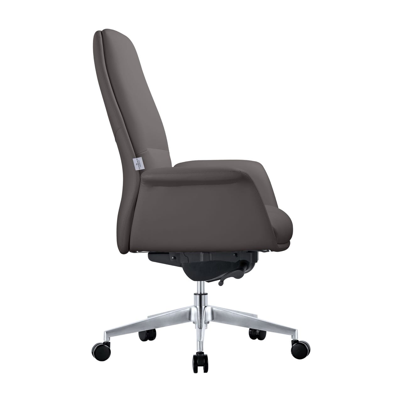 Summit Series Office Chair in Grey Leather at Futonland