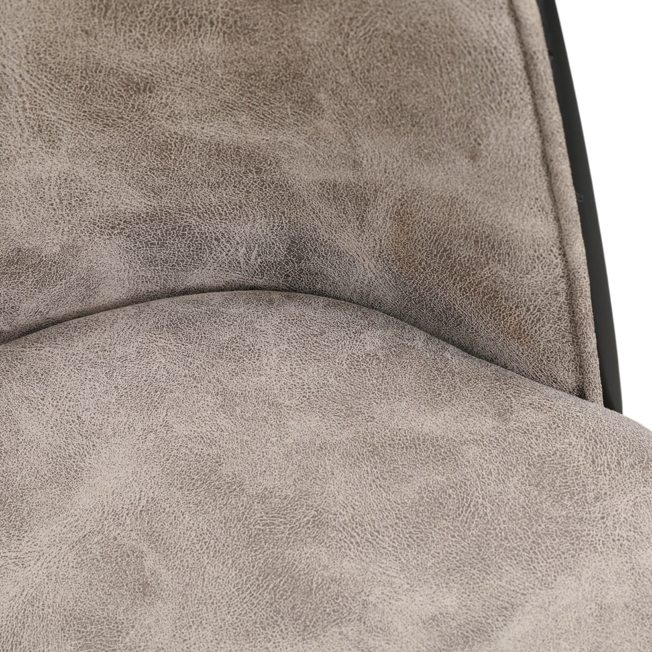 Tule Mid-Century Modern Dining Side Chair w/Sueade Fabric Seat & Steel ...