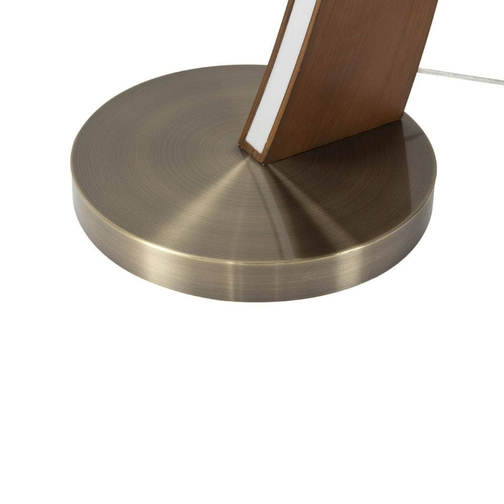 Point Break 75" Arc Floor Lamp w/Nightlight Feature - Espresso Wood ...