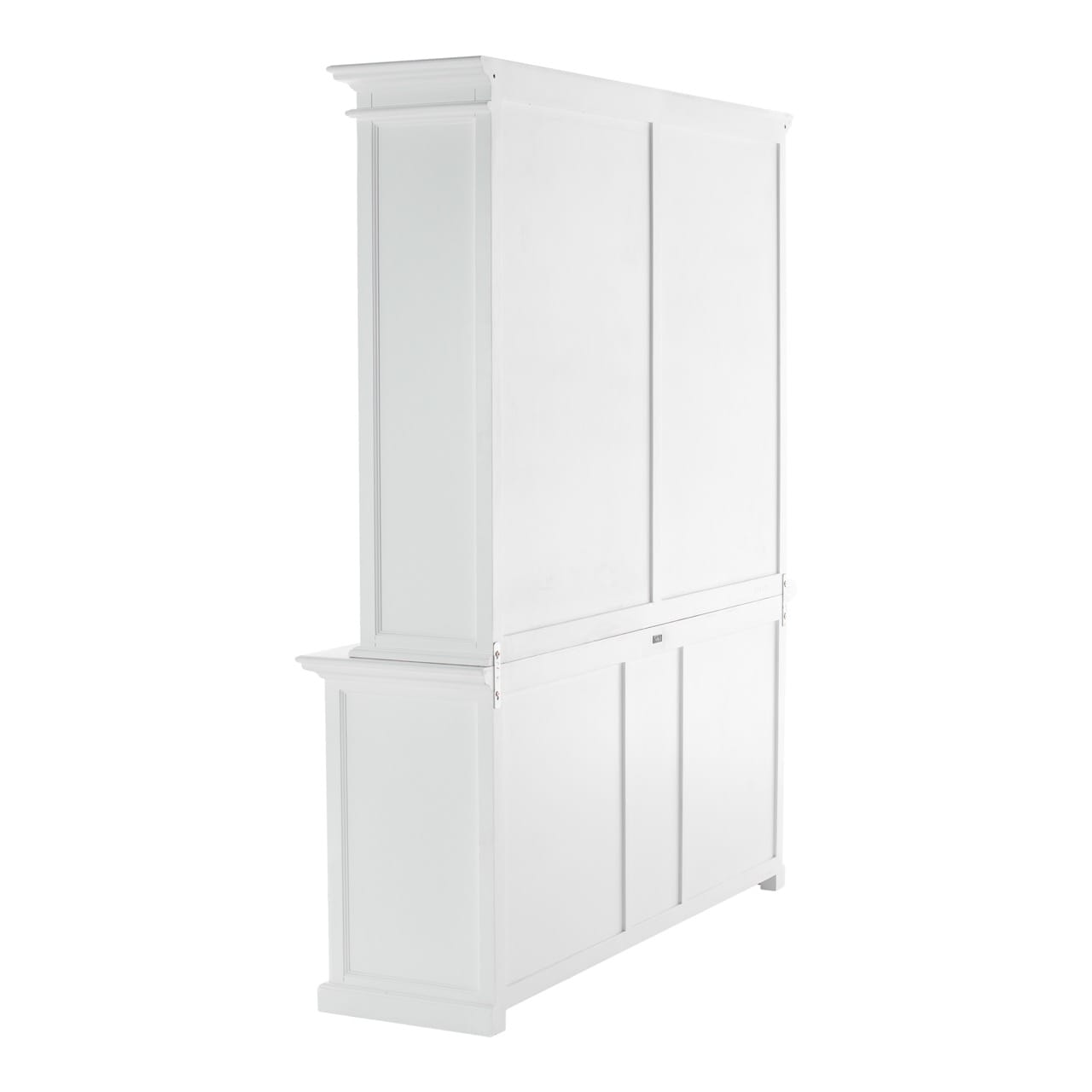 Halifax Hutch Bookcase 5 Doors 3 Drawers, Classic White at Futonland