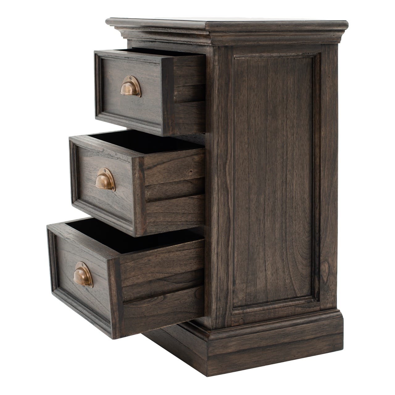 Halifax Mindi Bedside Drawer Unit, Black Wash at Futonland