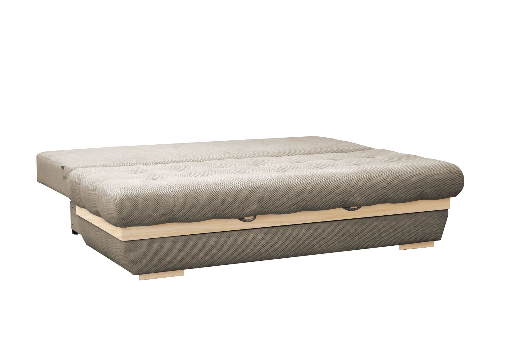 Neptune Sofa Bed Sleeper (Queen Size) Beige w/Dark Accent at Futonland