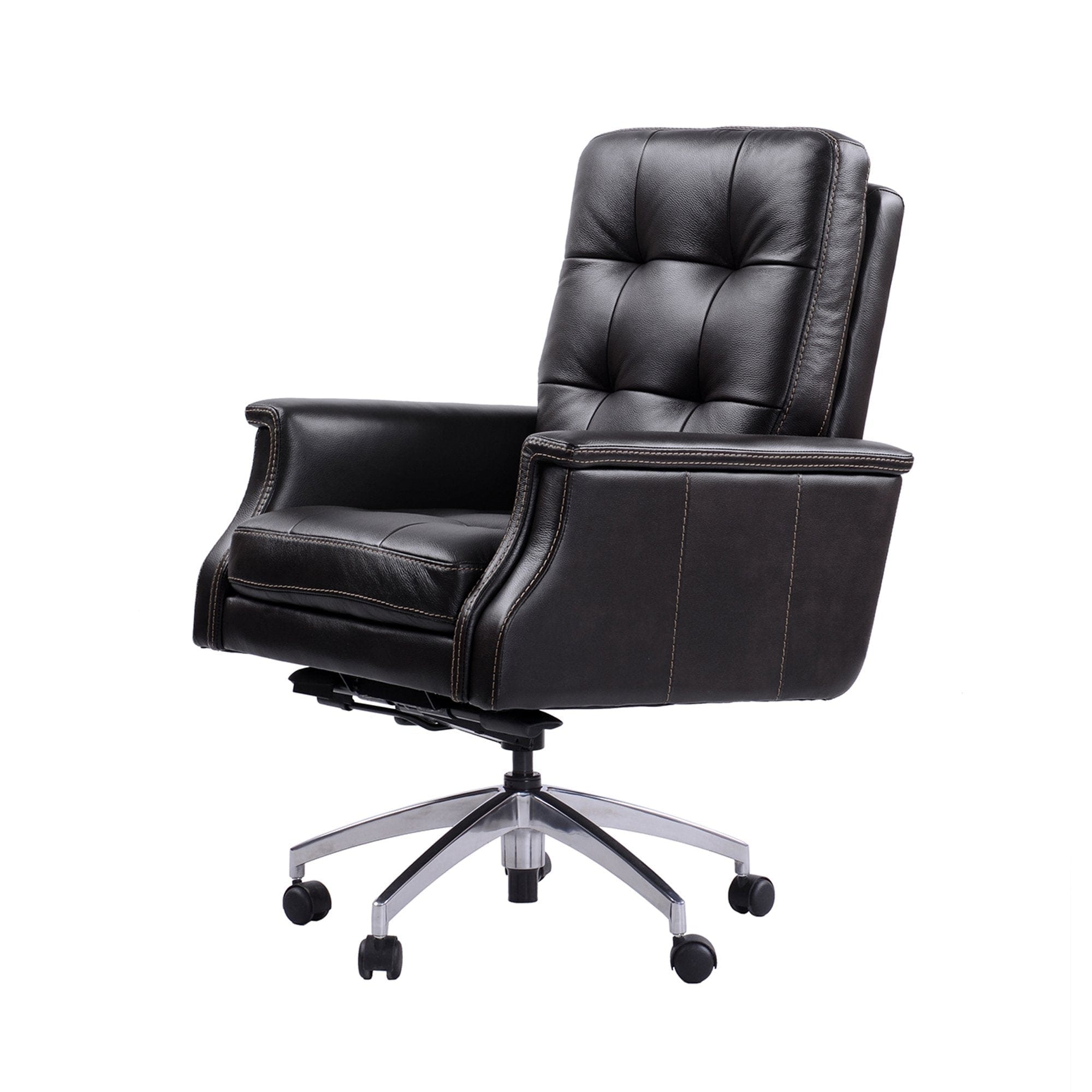 DC#128-VCO - Leather Desk Chair - Verona Coffee at Futonland