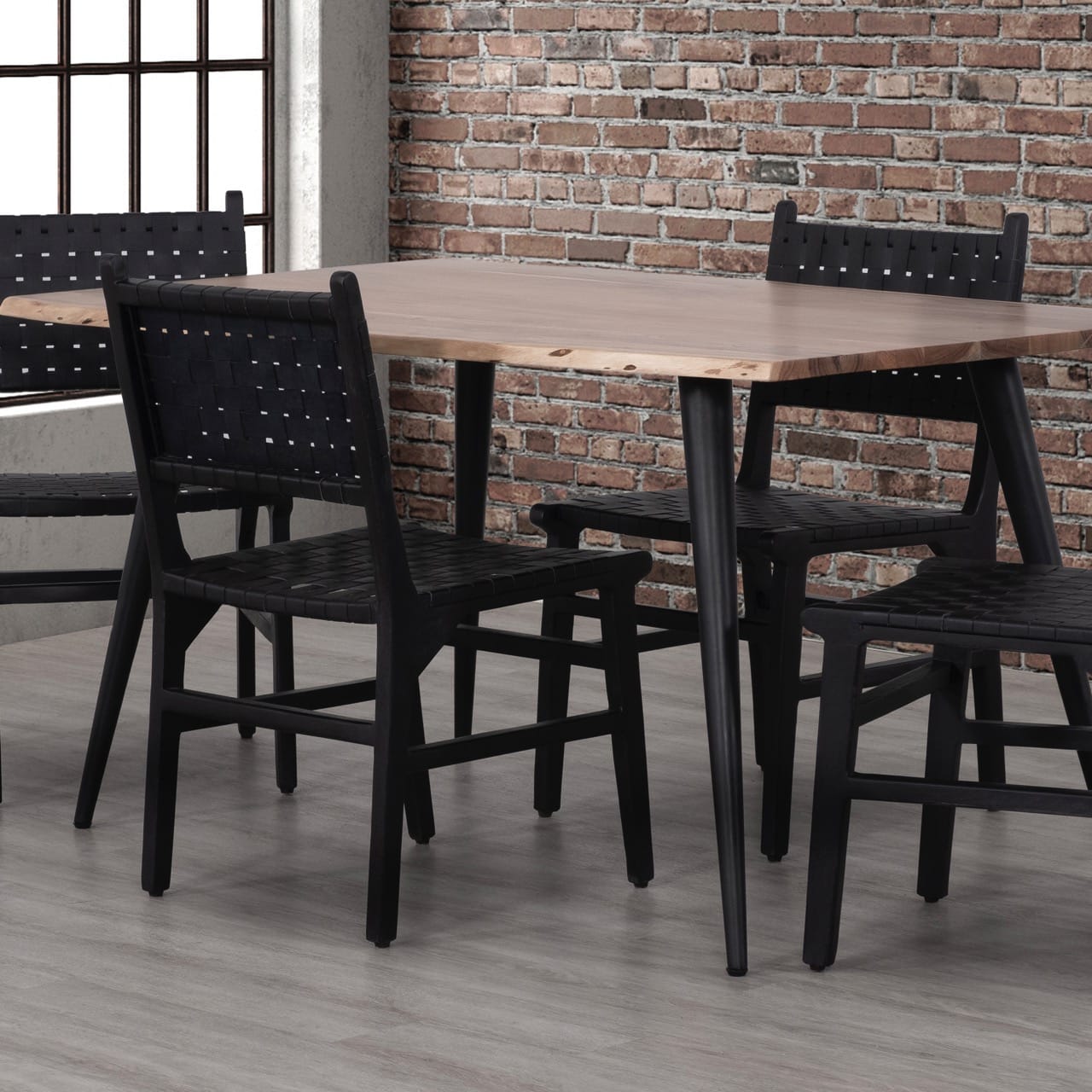 Palmerston 48 x 30 in. Wood Live Edge Dining Table at Futonland