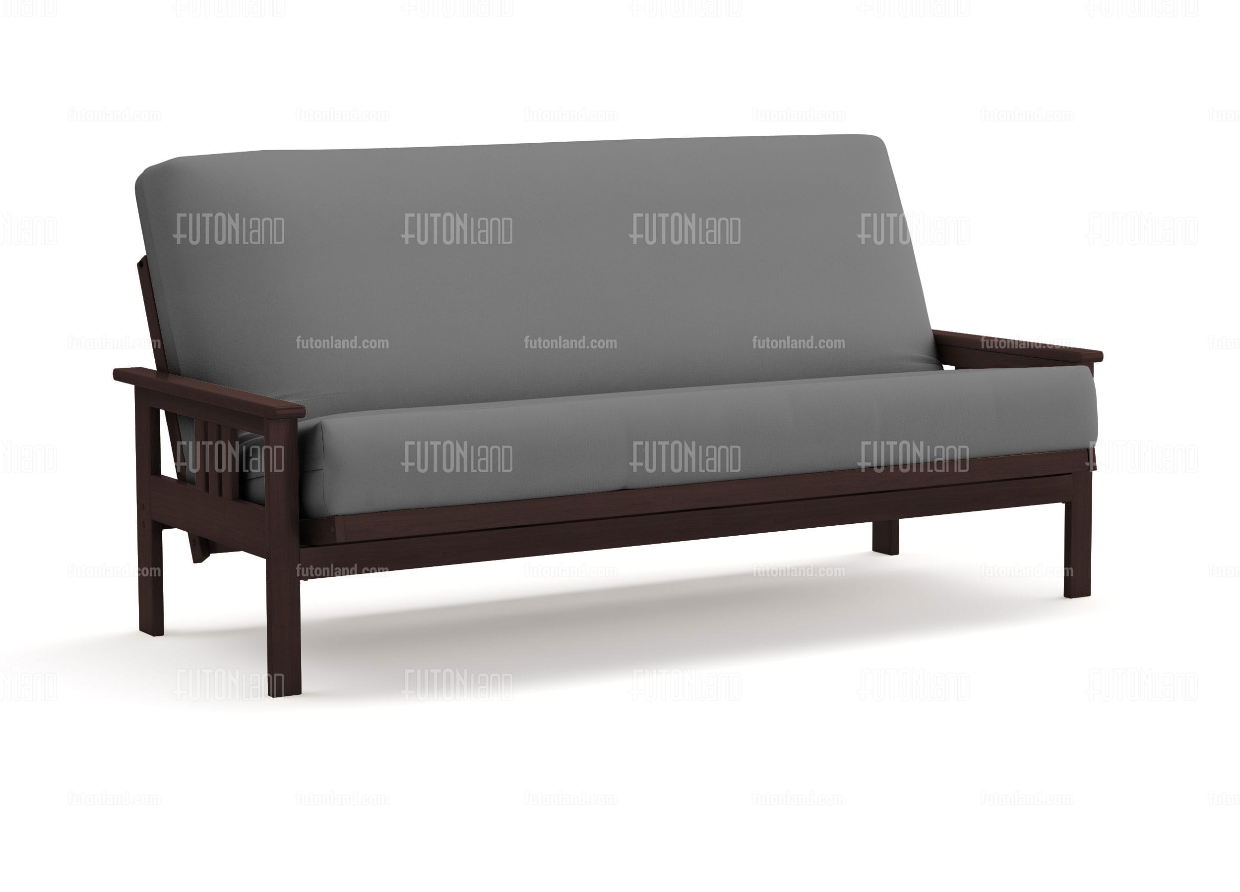 Futon Set - Queen Size - Monterey Java Frame, Mattress w/Removable ...