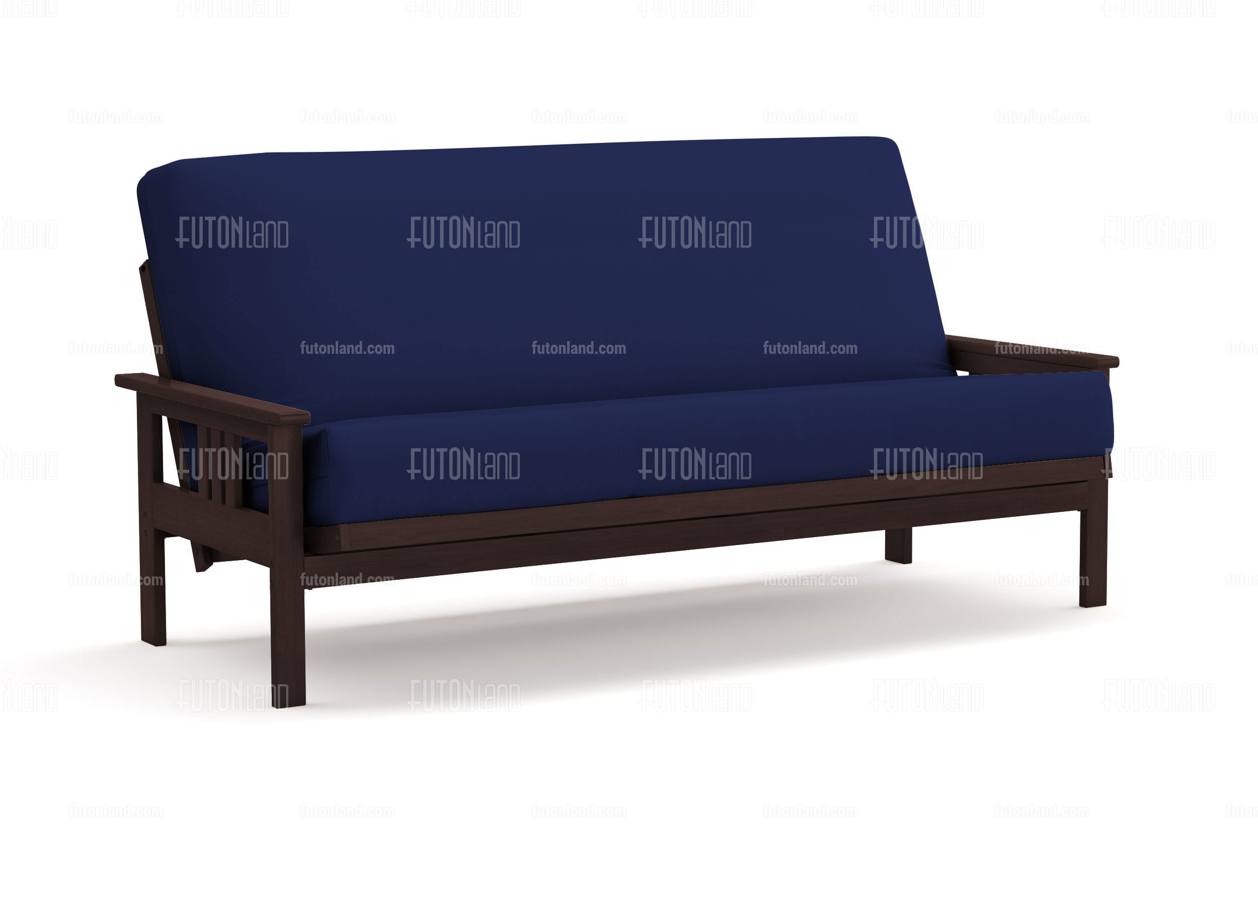 Futon Set - Queen Size - Monterey Java Frame, Mattress w/Removable ...