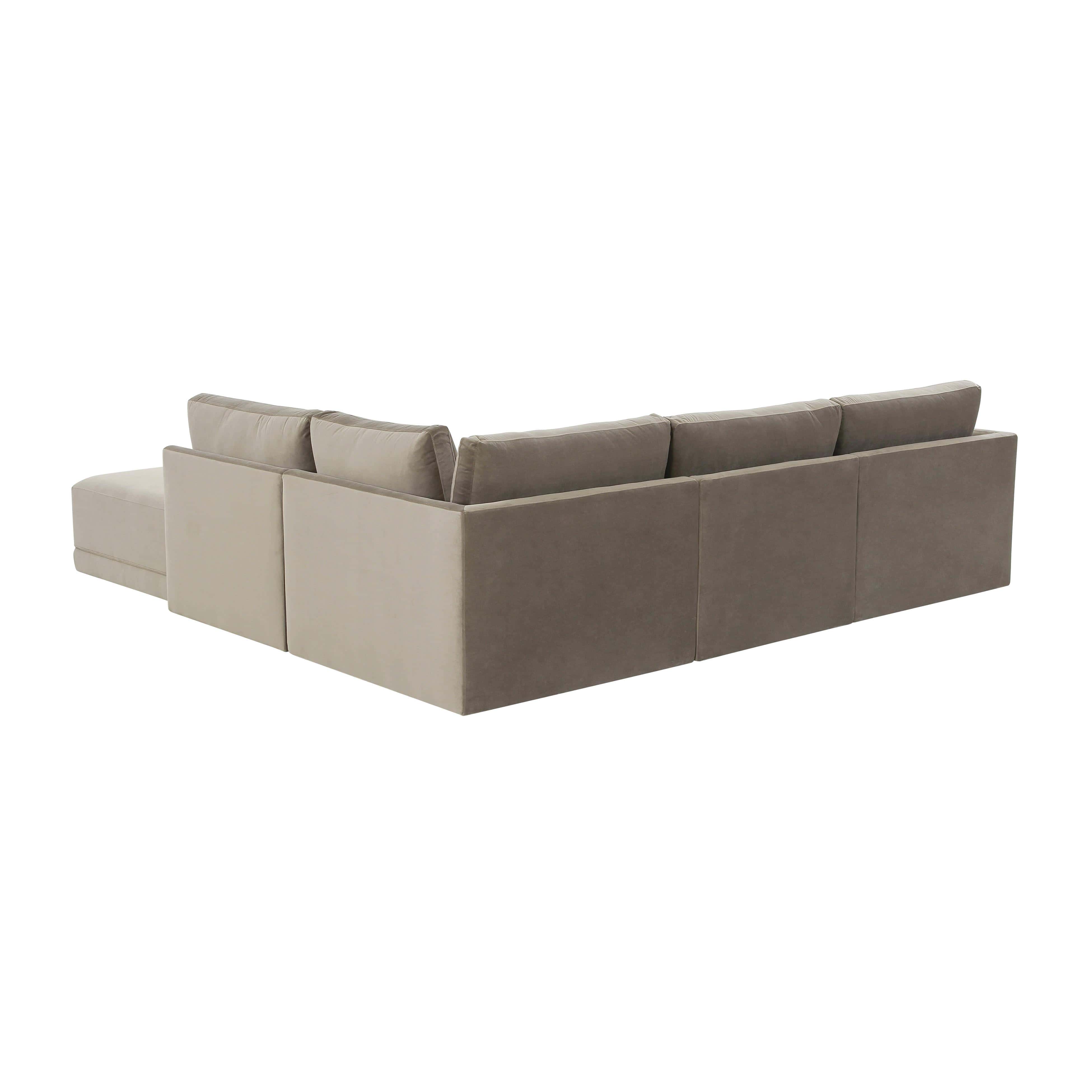 Willow Taupe Modular RAF Sectional at Futonland
