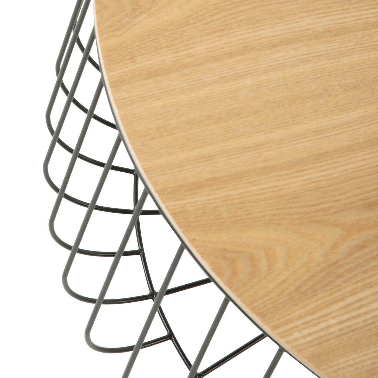 Runswick Modern Wood Top Coffee Table With Metal Base, Natural Wood at ...