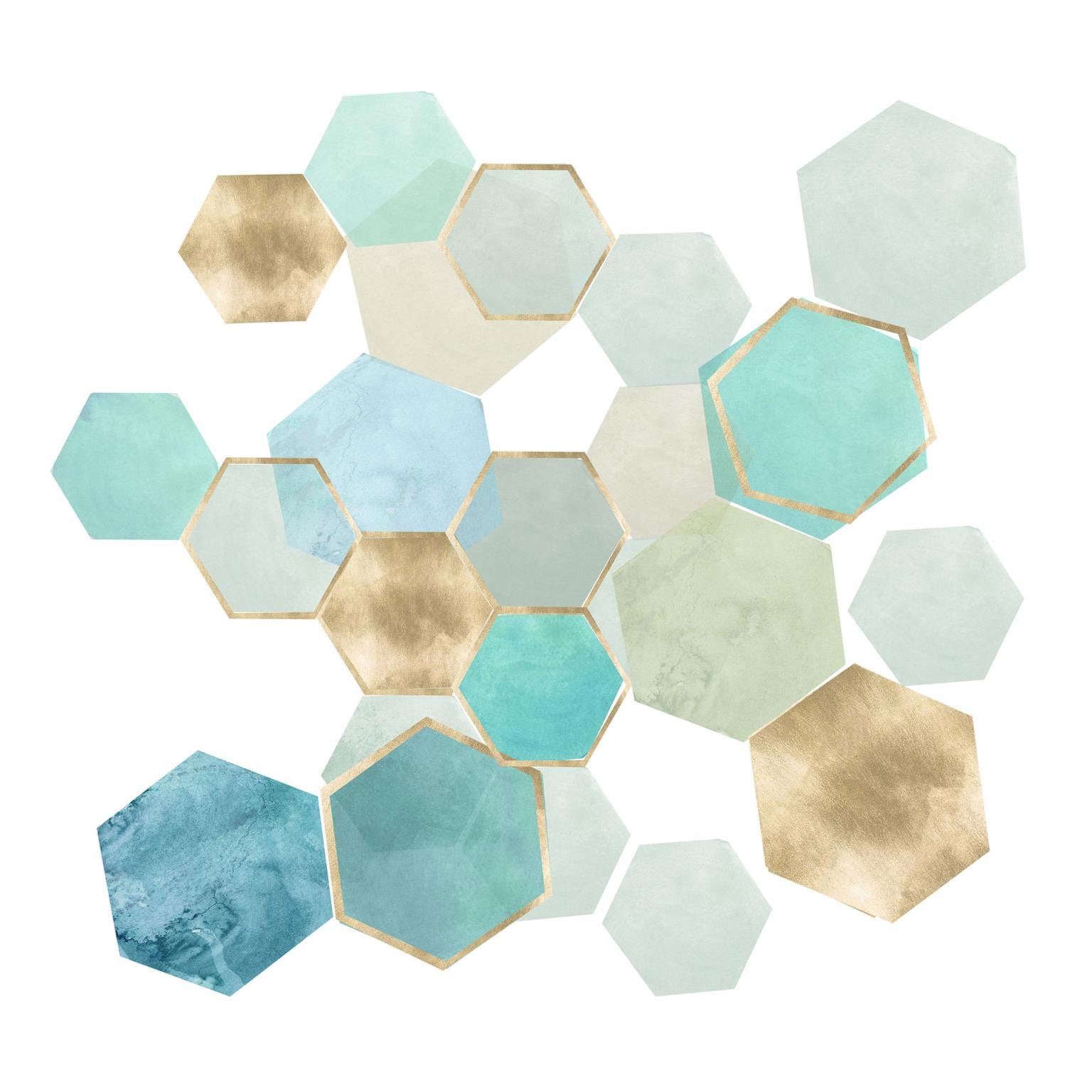 SF1420 Temp Glass w/Foil - Color Me Poly (50x50) by Classy Art