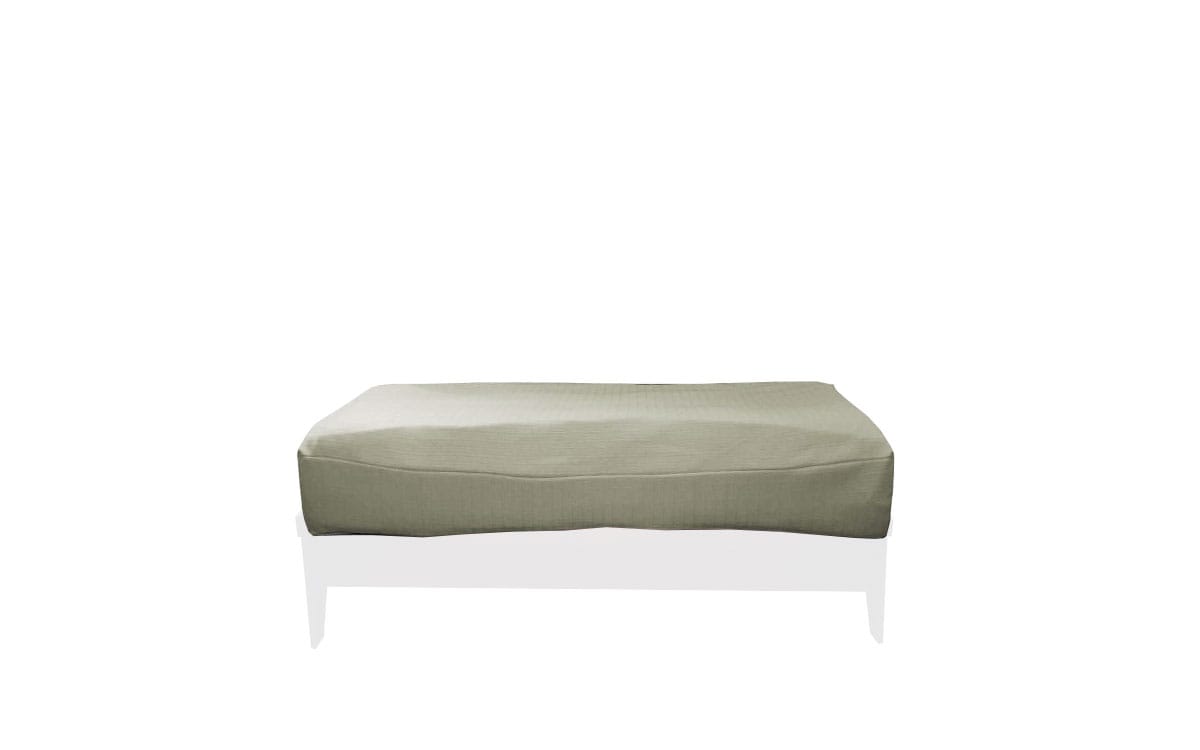 Sachi Light Gray Linen-Like Texture Futon Cover at Futonland