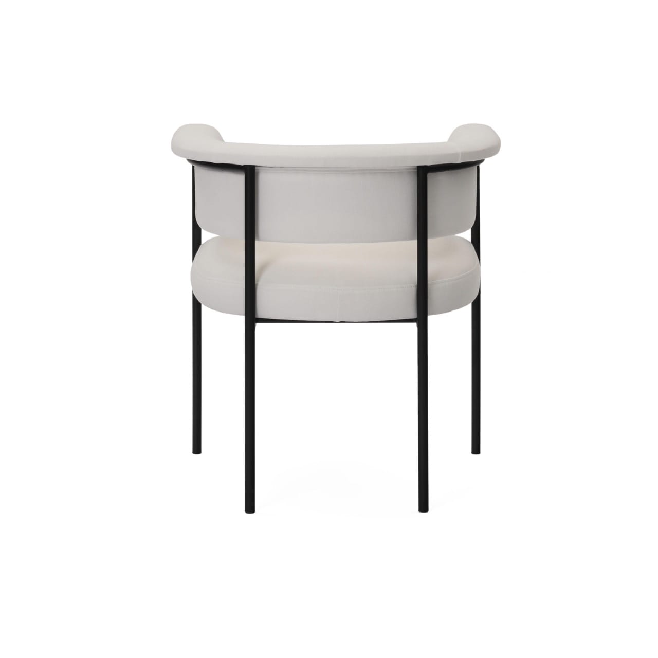 Taylor Cream Performance Linen Dining Chair at Futonland
