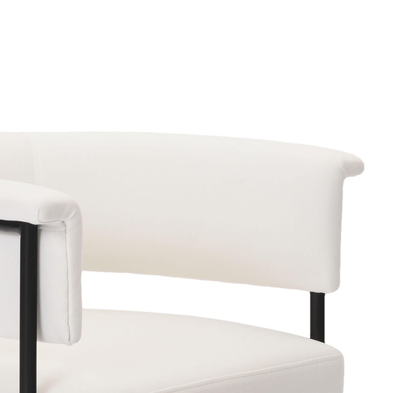 Taylor Cream Performance Linen Dining Chair at Futonland