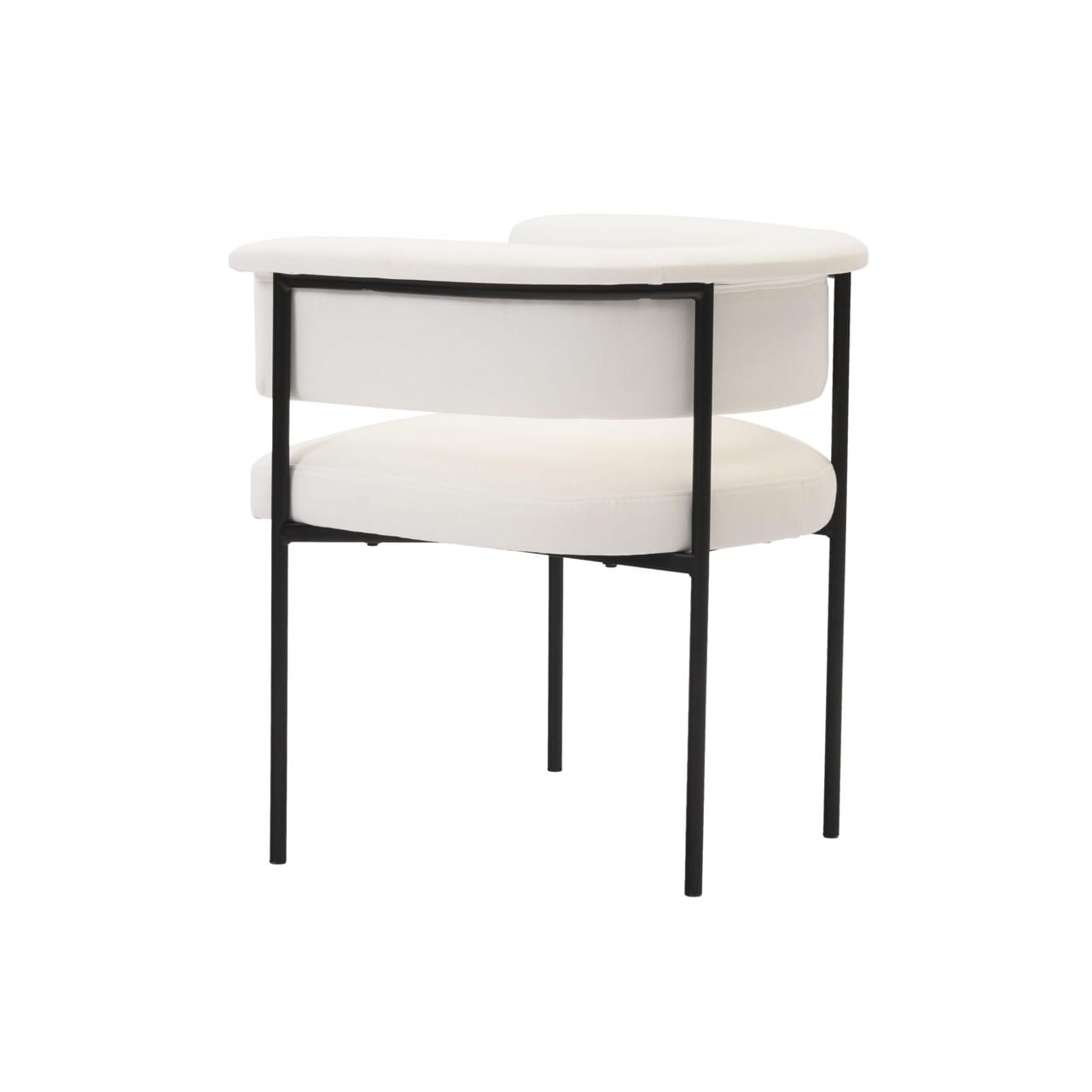 Taylor Cream Performance Linen Dining Chair at Futonland