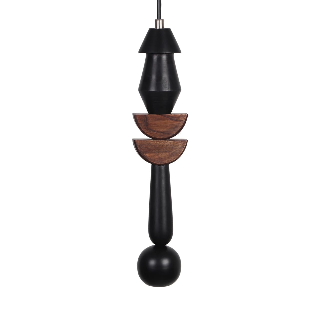 Taga Small Wooden Pendant Lamp at Futonland