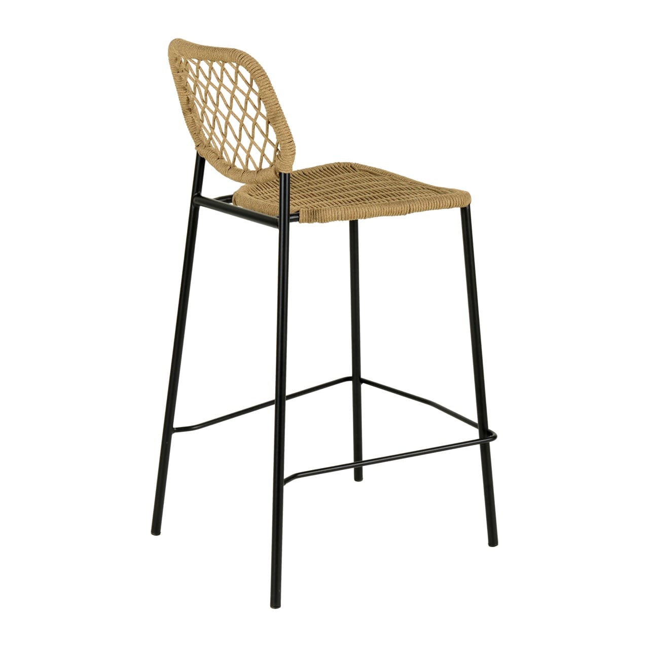 Lucy Natural Dyed Cord Outdoor Counter Stool at Futonland