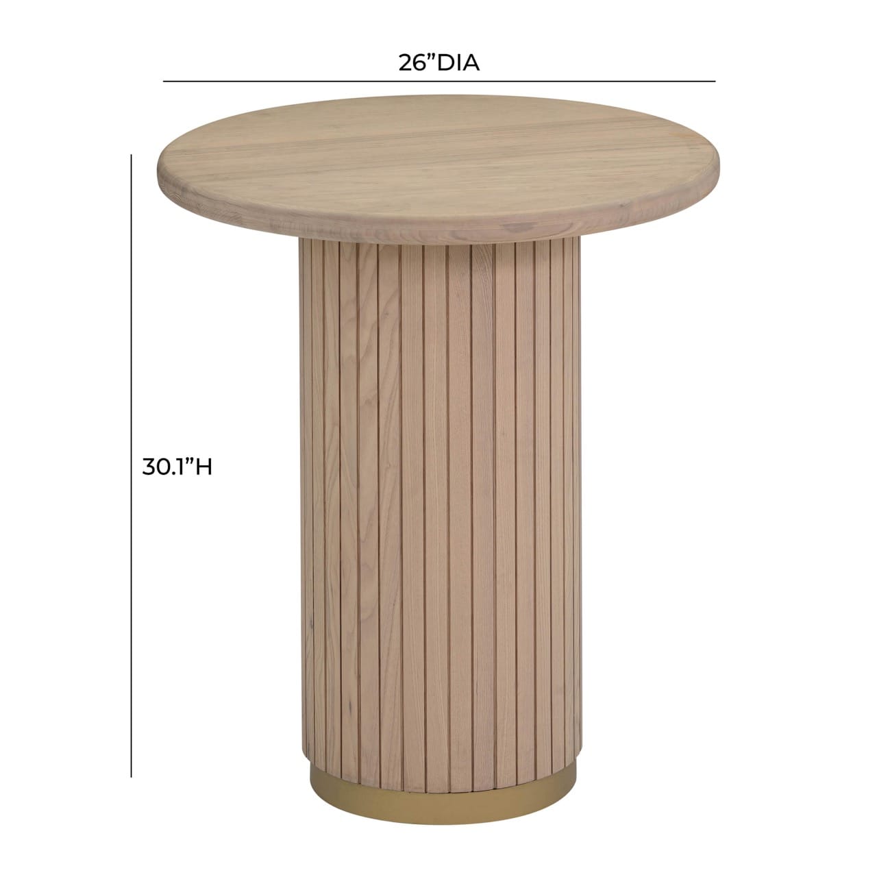 Chelsea Ash Wood Entry Table at Futonland