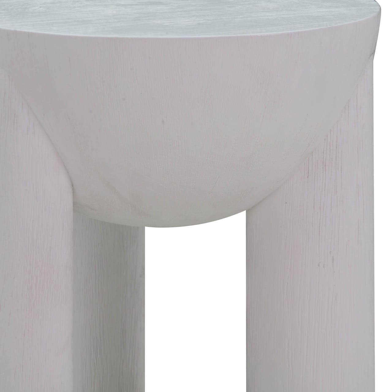 Morse White Wooden Accent Table at Futonland