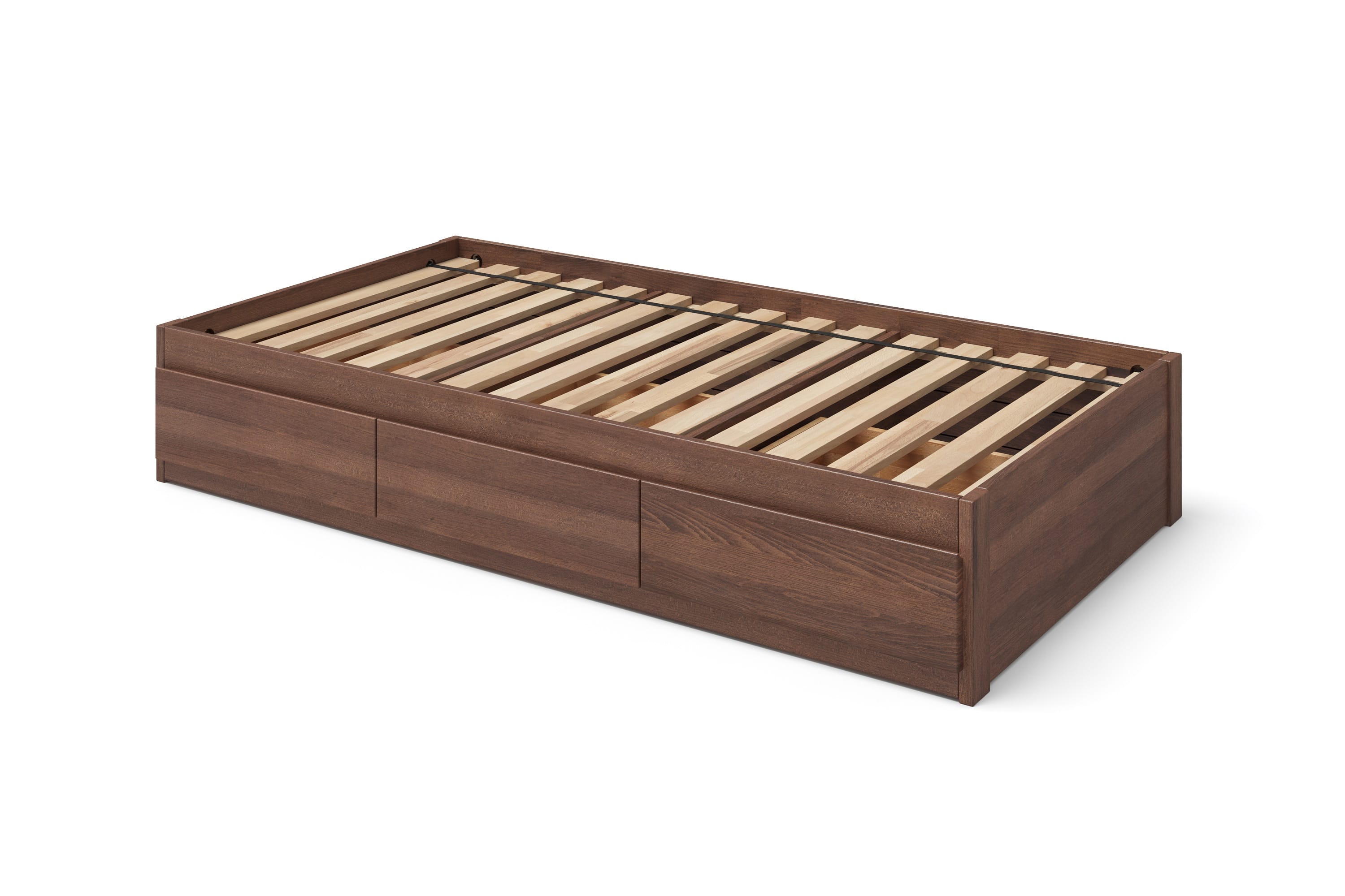 Captains Bed with Single Layer Drawers - Twin Size - Eco-Friendly Solid ...