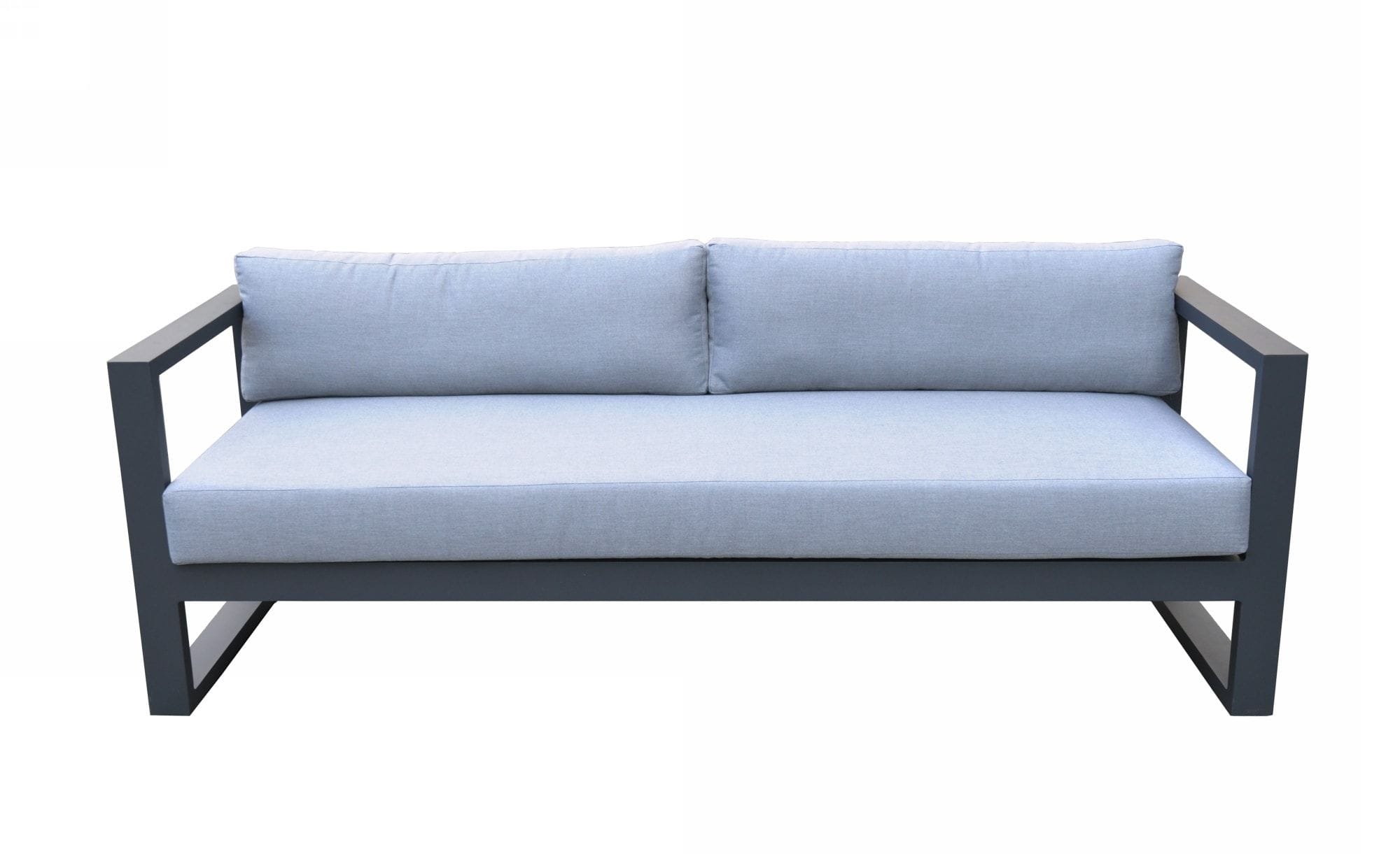 Renava Weber - Modern Outdoor Grey & Black Sofa Set at Futonland