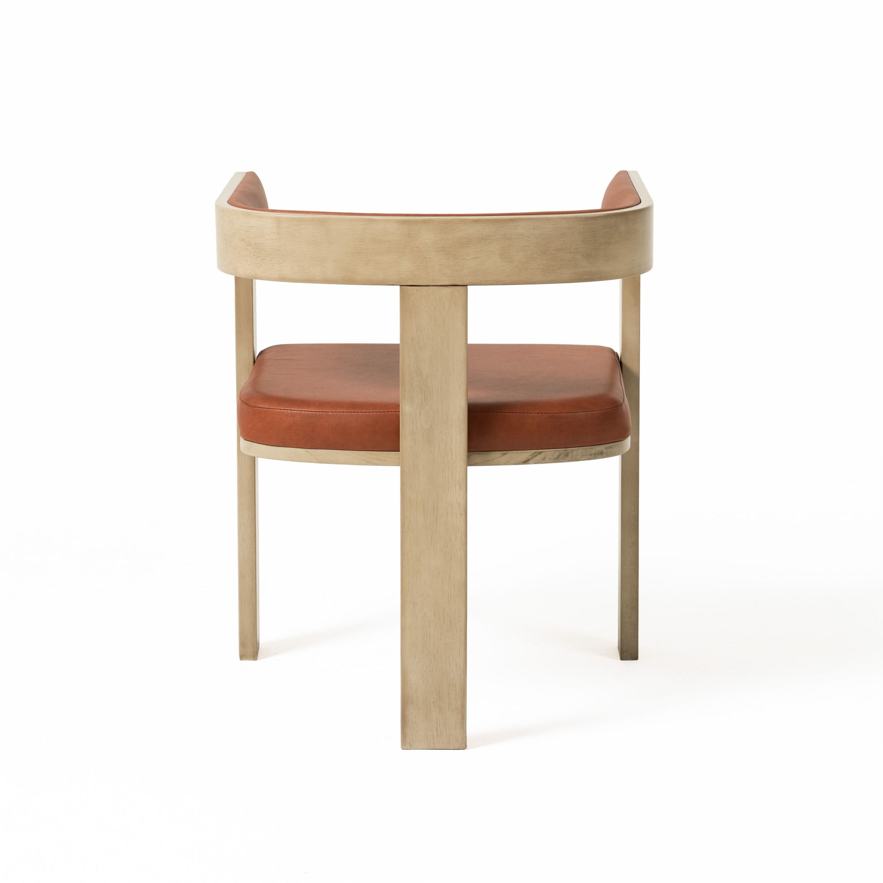 Nova Domus Oshana - Modern Rust Leatherette + White Oak Dining Chair at ...