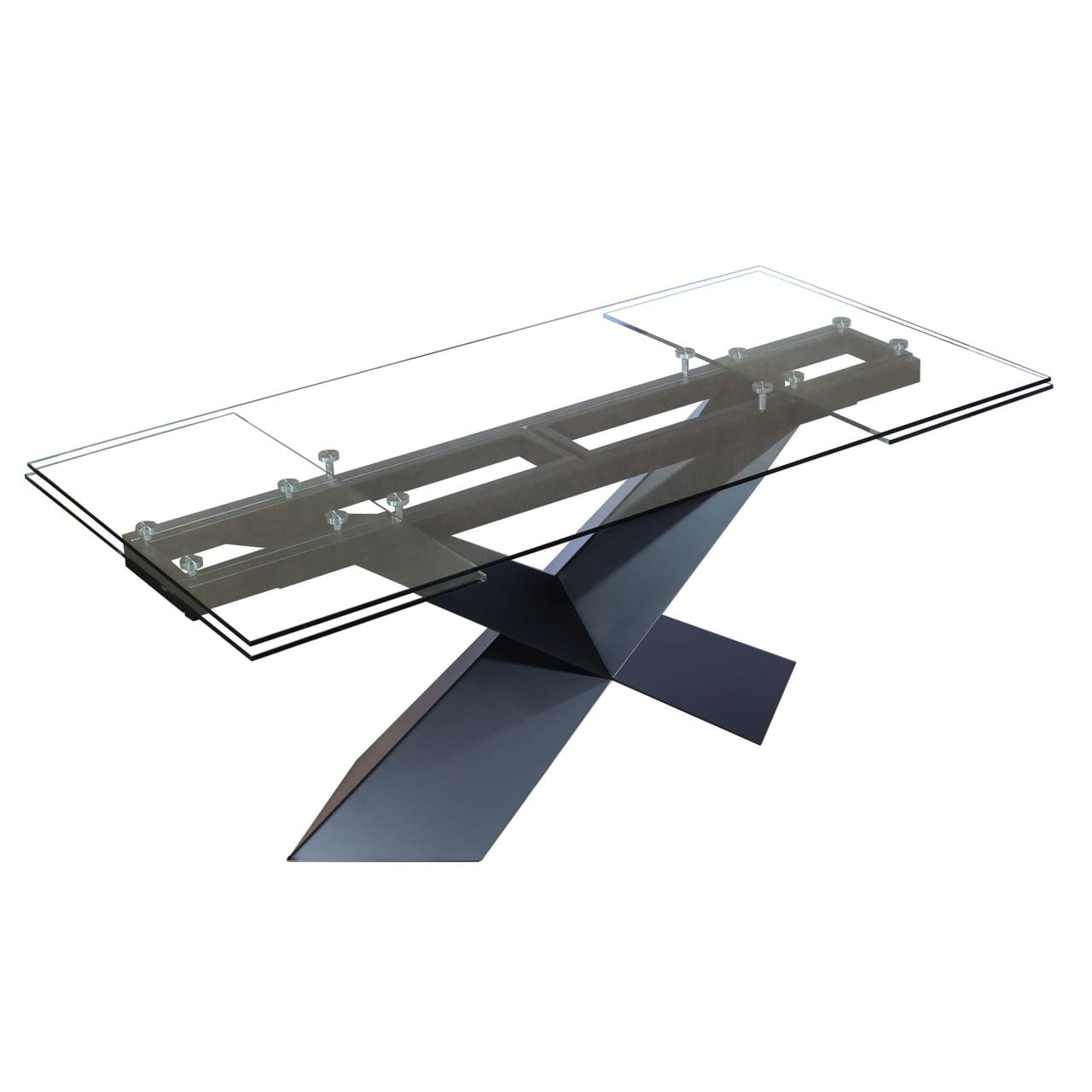 Modrest Scott - Modern Extendable Glass Dining Table at Futonland