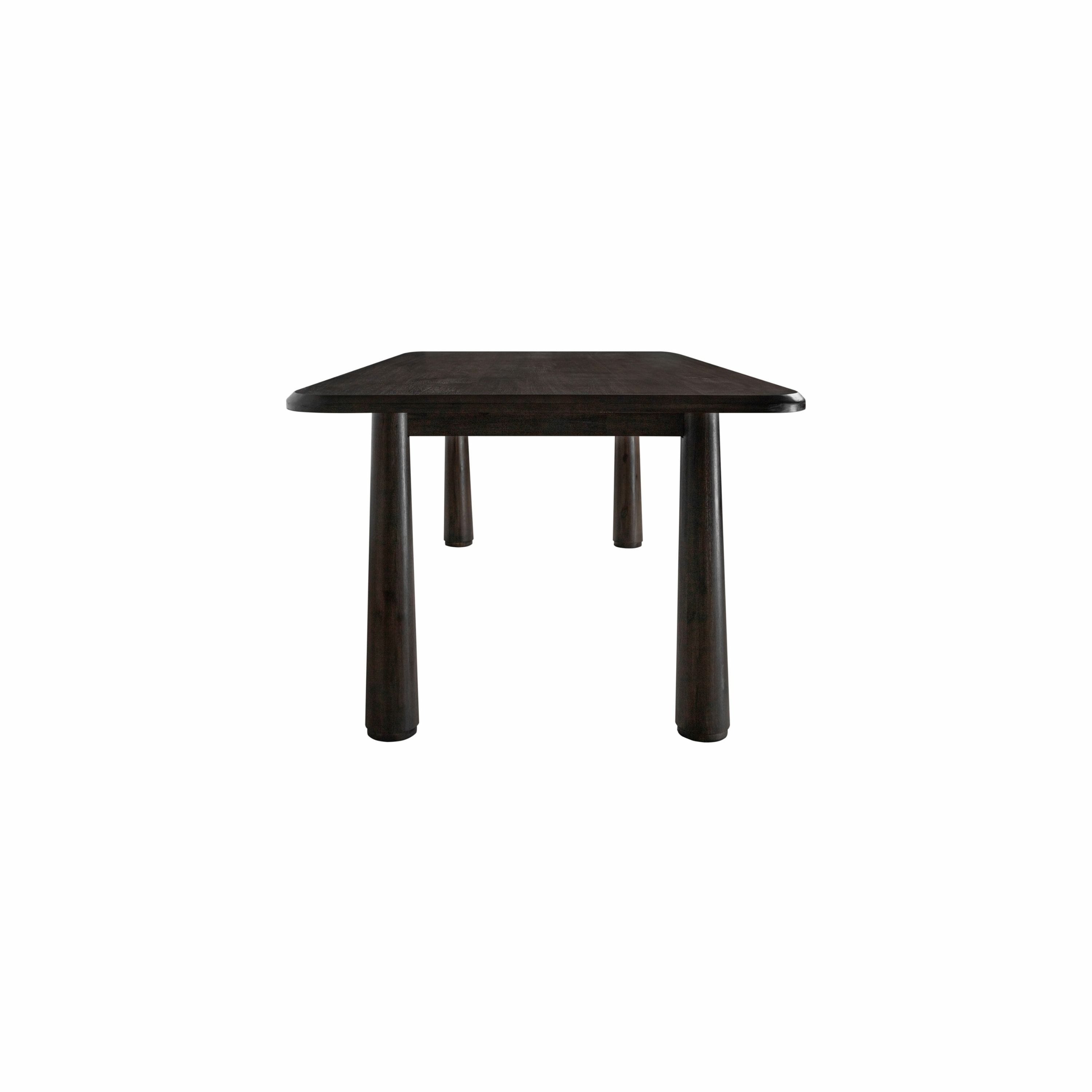 Modrest Rhea - Modern 71" Dark Acacia Rectangular Dining Table at Futonland