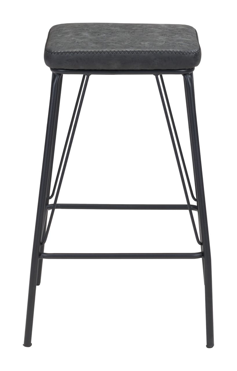 Samuel Barstool Vintage Black (Set of 2) by Zuo Modern