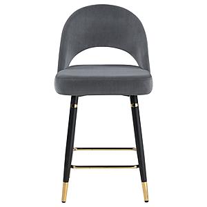 Delaney Counter Stool Grey at Futonland