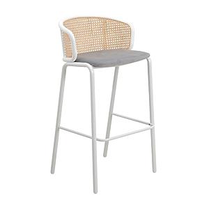 Delaney Counter Stool Grey at Futonland