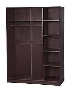 Simple Black Wardrobe at Futonland
