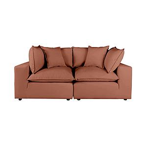 Sona Loveseat, Red at Futonland