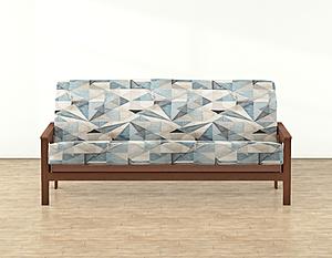 Soft Fleece Charcoal Futon Cover by SIS Covers