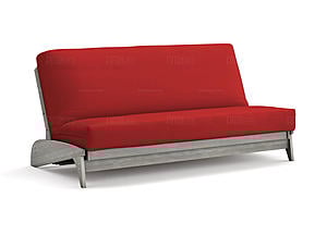 Futon Set - Full Size - Contemporary Black Metal Futon Frame Futon Set - Full Size - Contemporary Black Metal Futon Frame