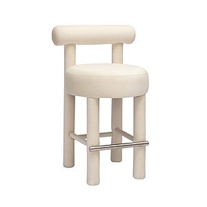 Delaney Counter Stool Grey at Futonland