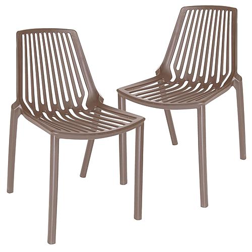 Lyon Dining Chair (Set of 2) Natural at Futonland
