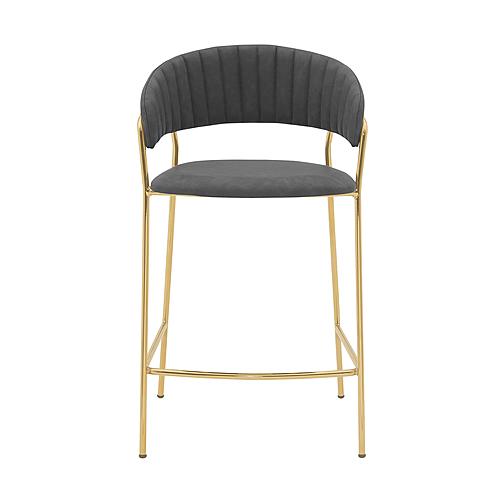 Delaney Counter Stool Grey at Futonland