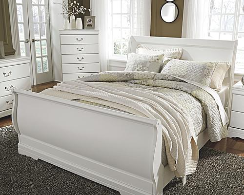 Anna Status White Bedroom Set at Futonland