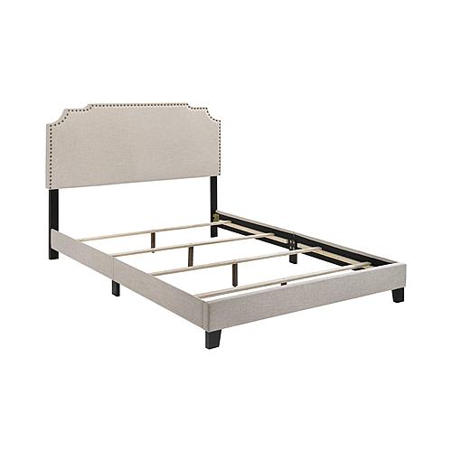 F9569 Charcoal Burlap Bed at Futonland