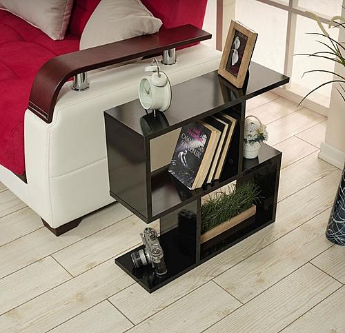 Burlington Wood Console Bookcase at Futonland