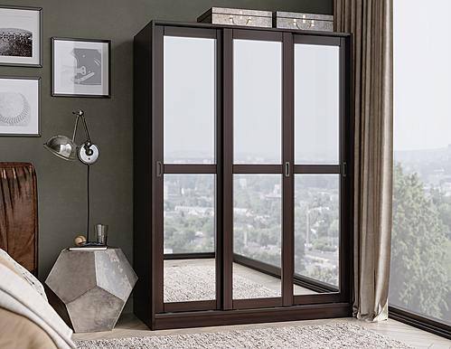 Simple Black Wardrobe at Futonland