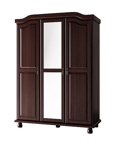 Kyle 3-Door Wardrobe w/Mirror by Palace Imports