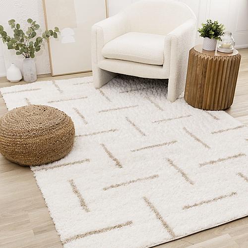 Adele Grey Daphne Area Rug at Futonland