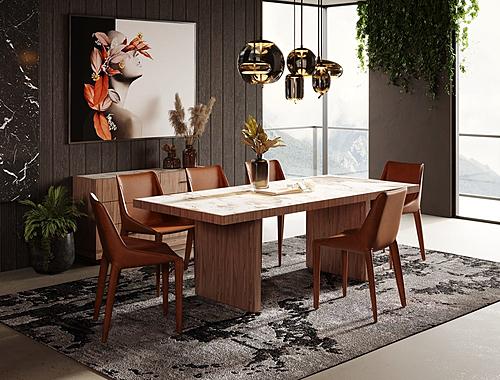 Nova Domus Bailey- Modern Walnut Rectangular Dining Table by VIG Furniture
