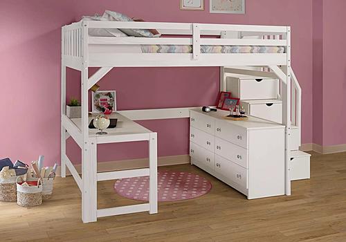 Full House Low Loft Grey Two Tone at Futonland